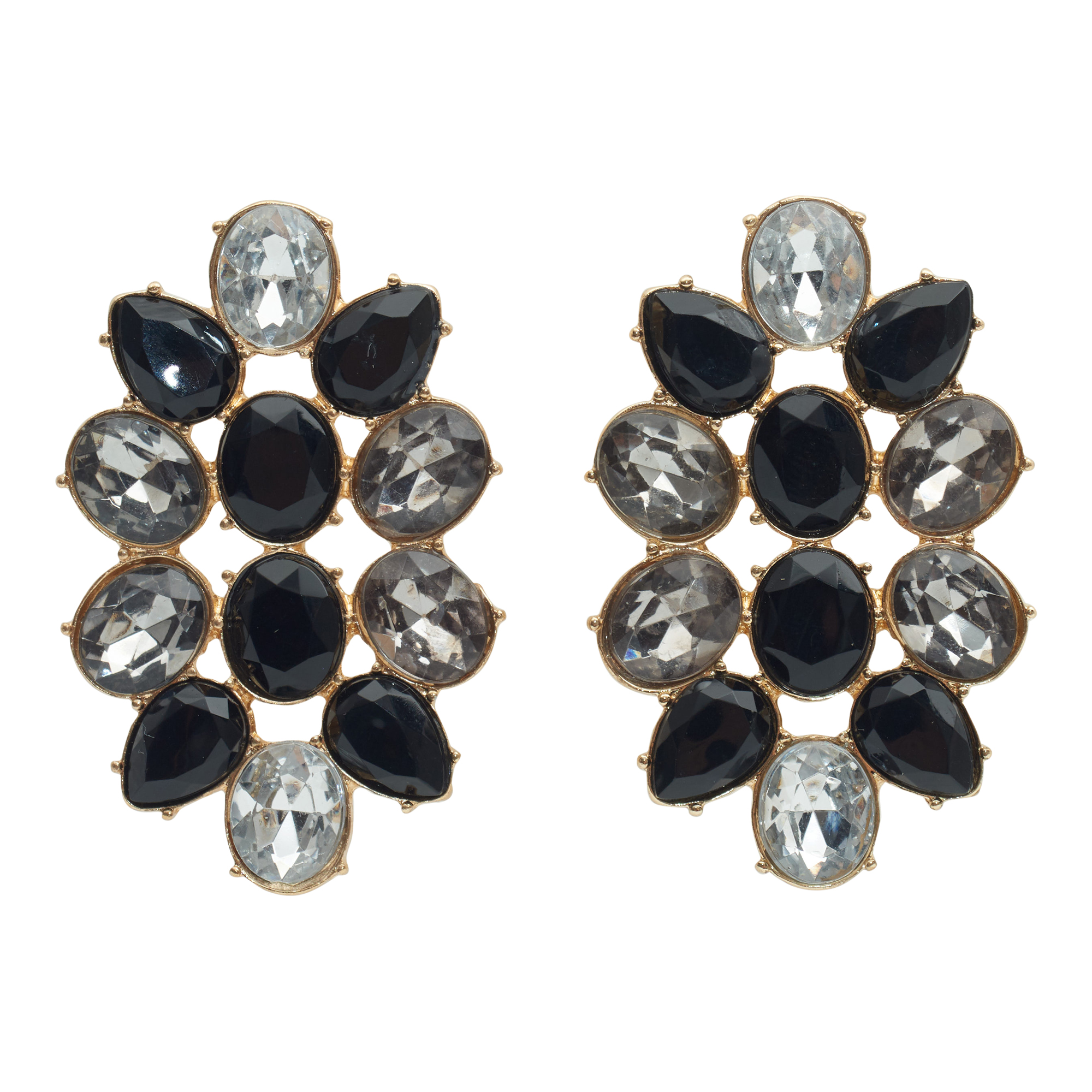 Cluster Jewel Drop Earrings - Queenspark