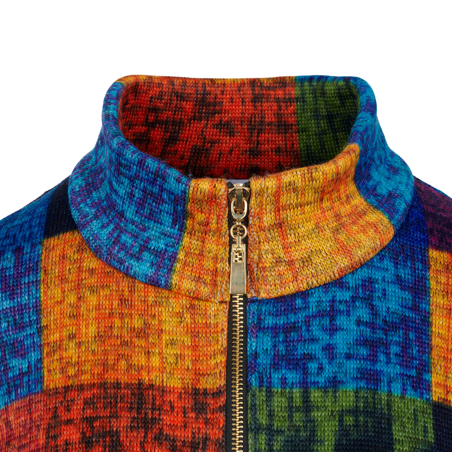 Ladies Knitted Check Print Jacket - Queenspark